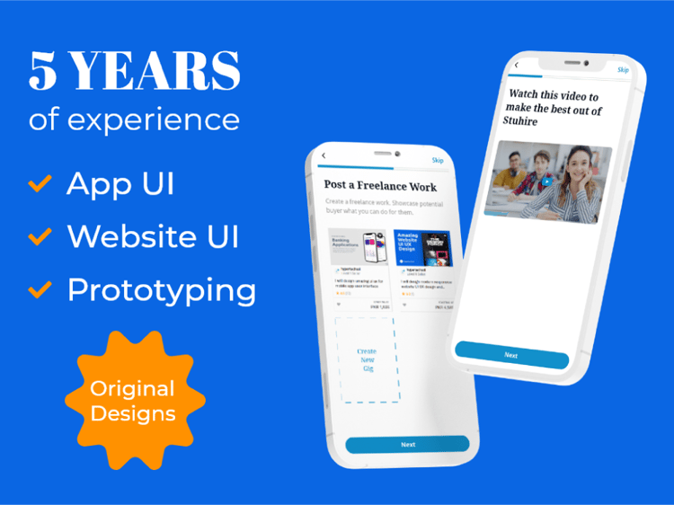 An amazing website or app ui design for your business | Upwork