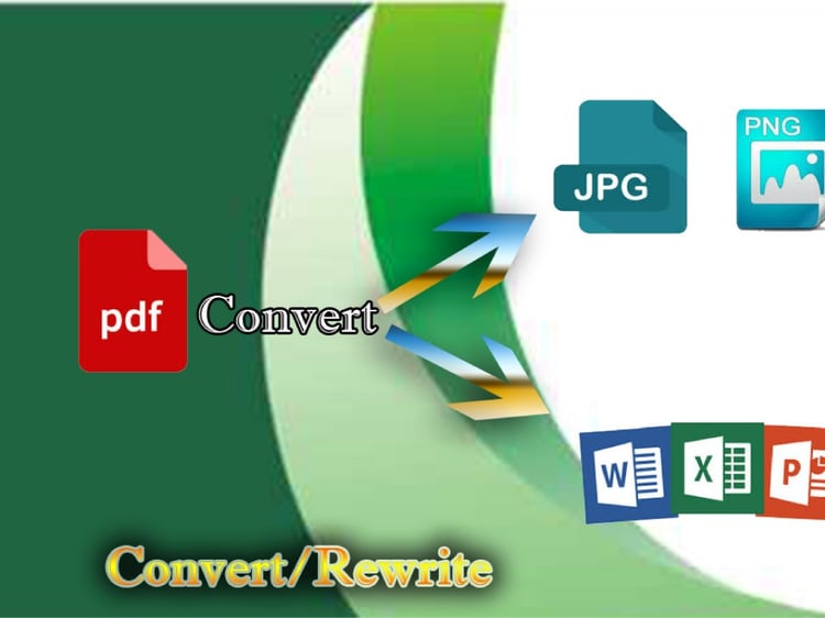 PDF Image Converted In Word Excel Upwork