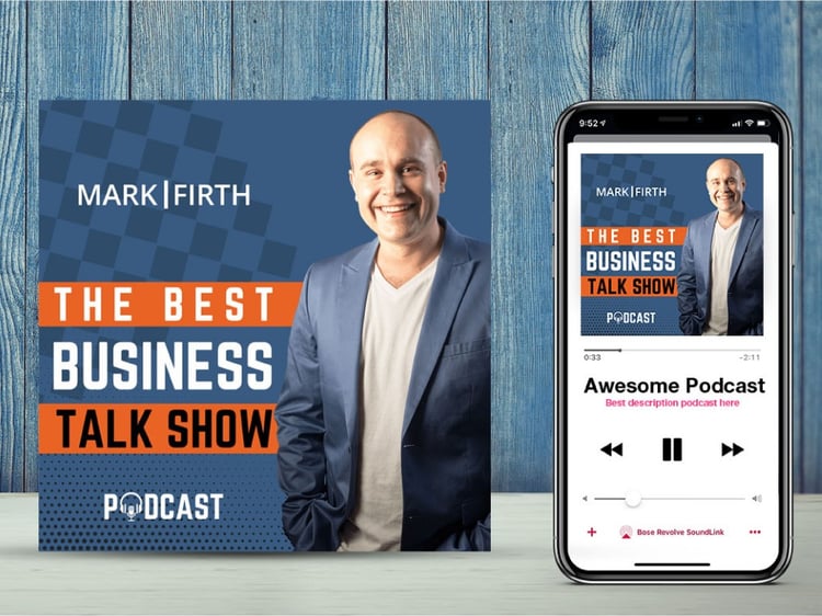 A professional podcast cover art and podcast logo | Upwork