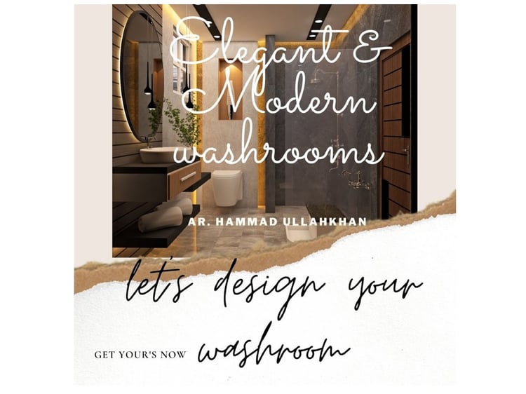 A modern and elegant washroom design for your home | Upwork