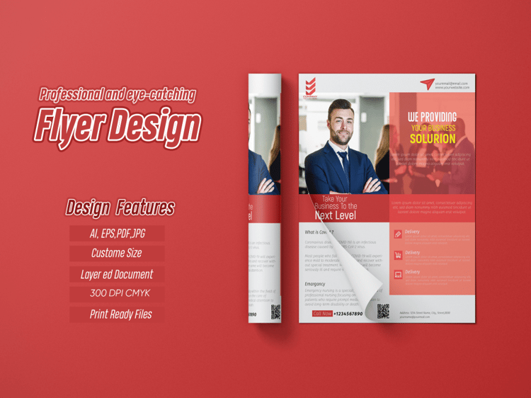 Professional and eye-catching Flyer Design for your business | Upwork