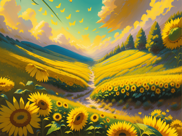 Illustrations of landscapes that transcend mere visual representation ...