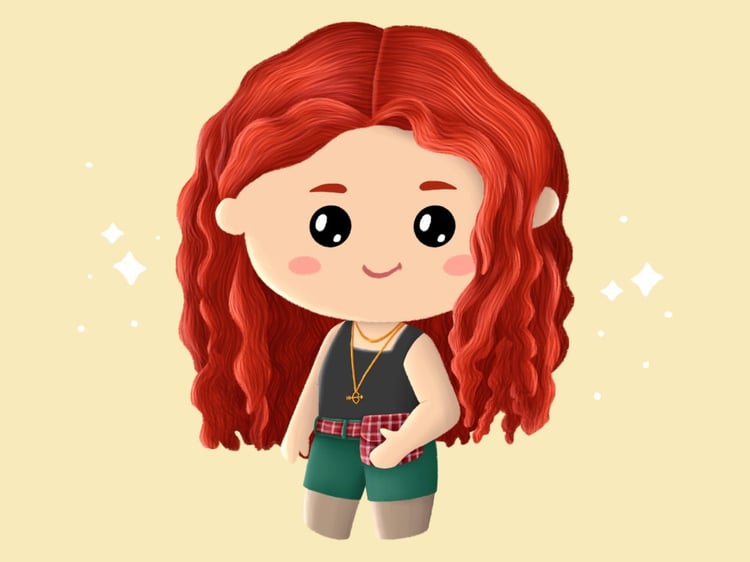 A digitally illustrated kawaii version of yourself in my style | Upwork