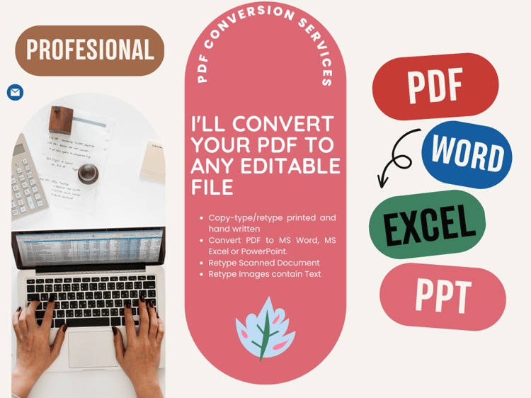 100% Accurate PDF to Word, Excel or Powerpoint Conversion. | Upwork
