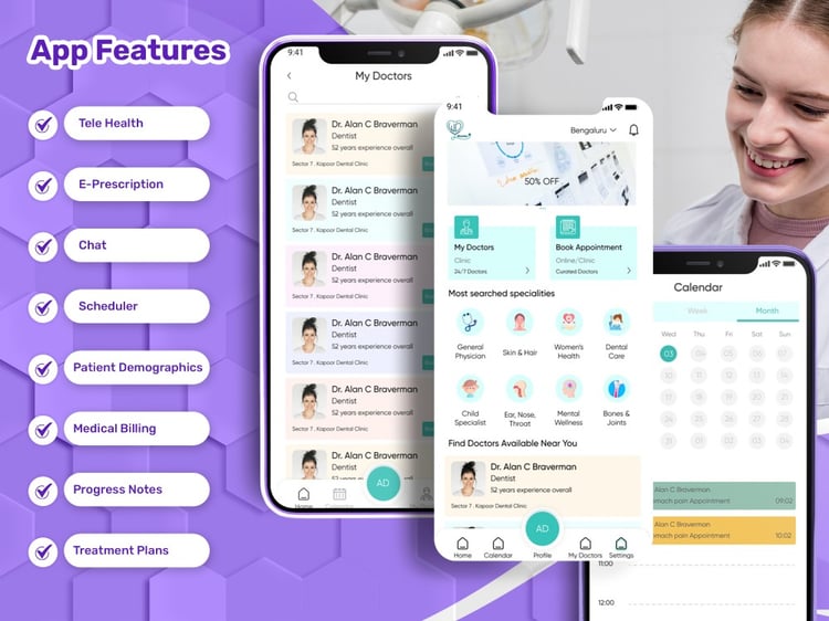 A complete Healthcare solution, a Healthcare app, a Telemedicine app ...