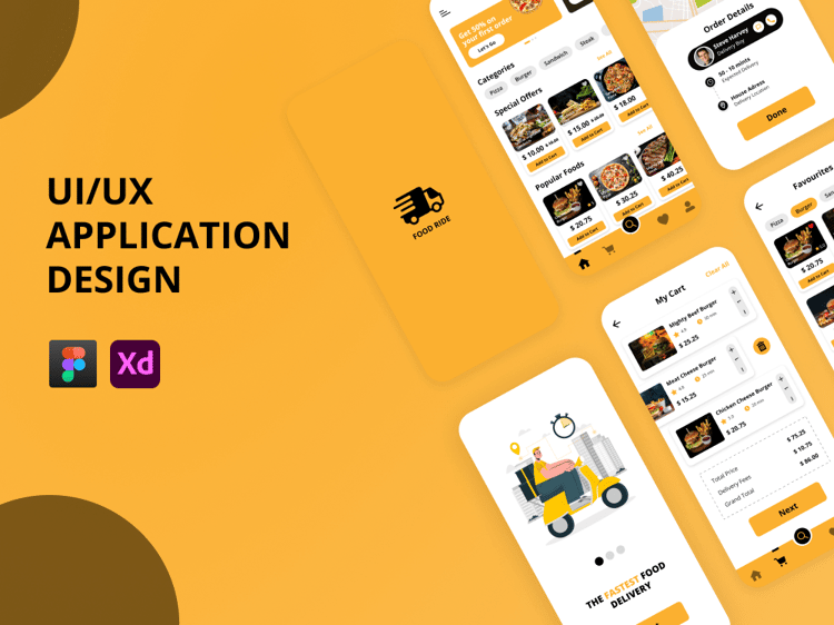 A modern,clean and user friendly UI UX design for mobile application ...