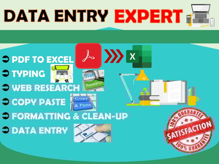 Data entry, web scraping, typing, copy paste, web research | Upwork