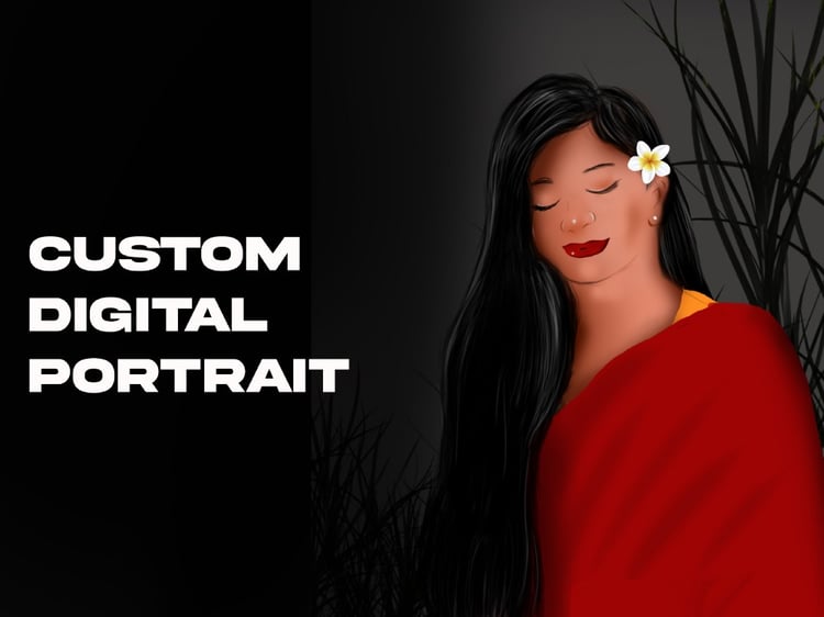 Custom digital painting for facebook profile , cover | Upwork
