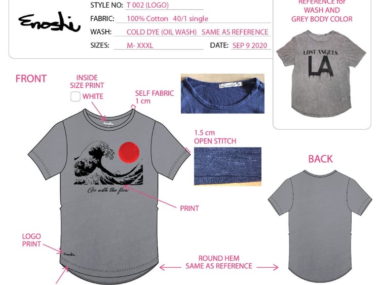 Enoshi go with the flow cotton t | Upwork