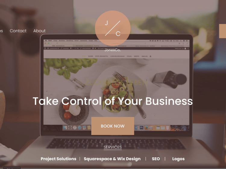 A lovely landing page & logo on Squarespace/Wix | Upwork