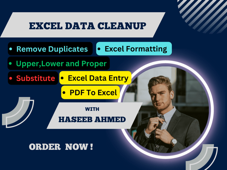 Excel / Google sheet data clean up and arranged. | Upwork