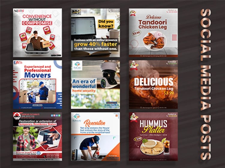 Social media post facebook twitter web banner instagram post ads | Upwork