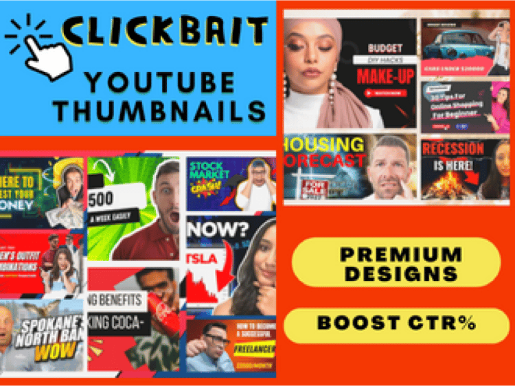 Eye catchy and clickbait YOUTUBE THUMBNAILS in 2-HOURS | Upwork