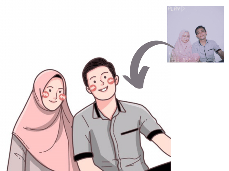 A illustrate of your photo to simple caricature art | Upwork