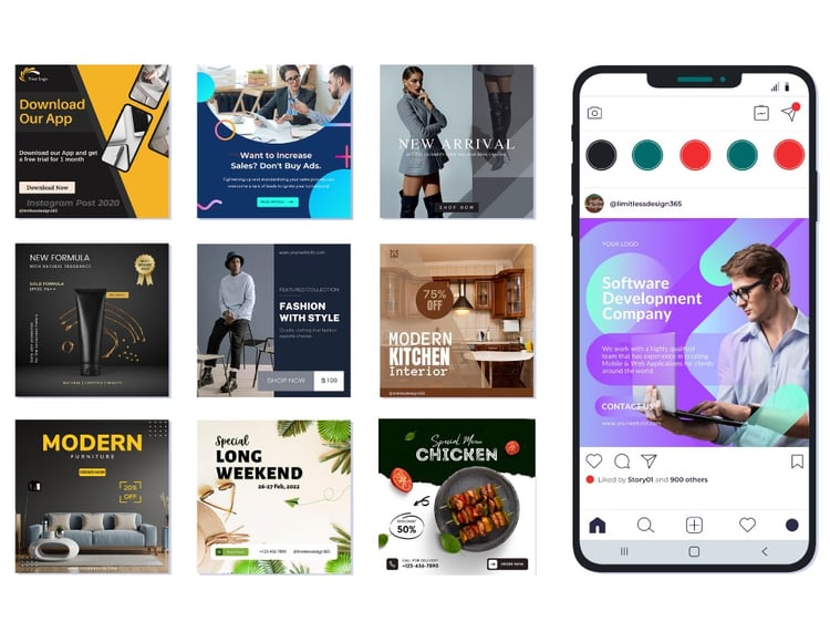 A creative post on Instagram | Upwork