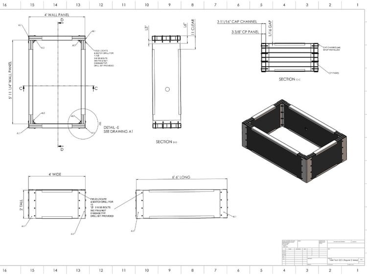 2D manufacturing drawing based on your descriptions or reference images ...
