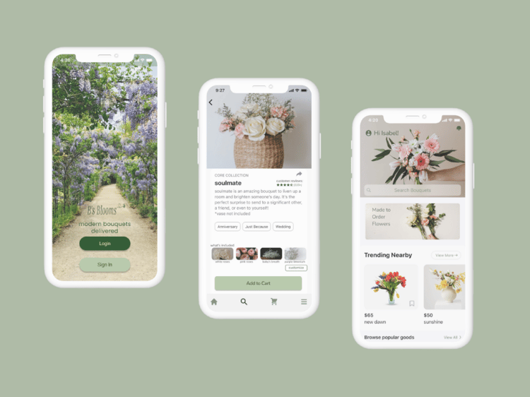 A high fidelity mockup and prototype designed w/ optimal user ...