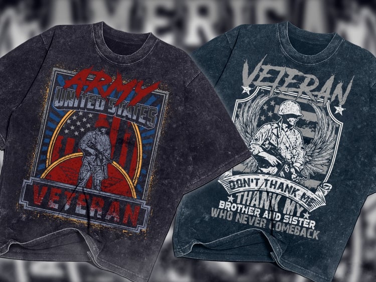Vintage USA veteran army and military t shirt design | Upwork